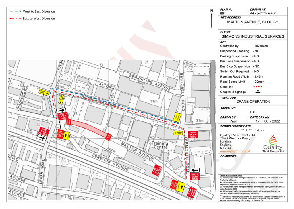 Upcoming Road Closures – Slough | PPL Training